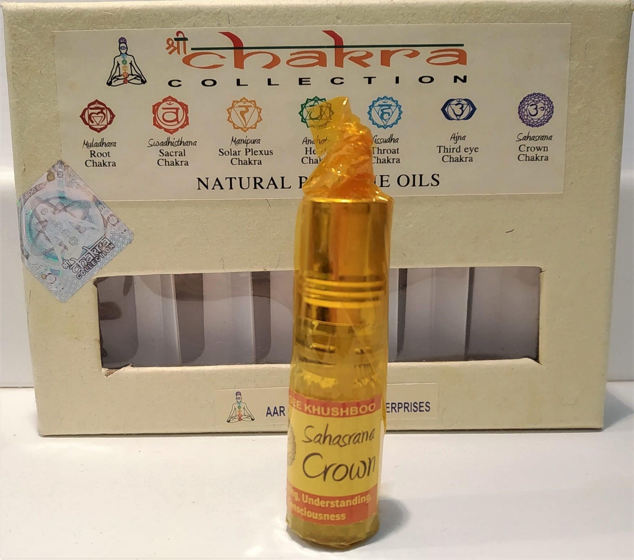 Óleos perfumados naturais indianos Chakra Collection – Bazar Indiano