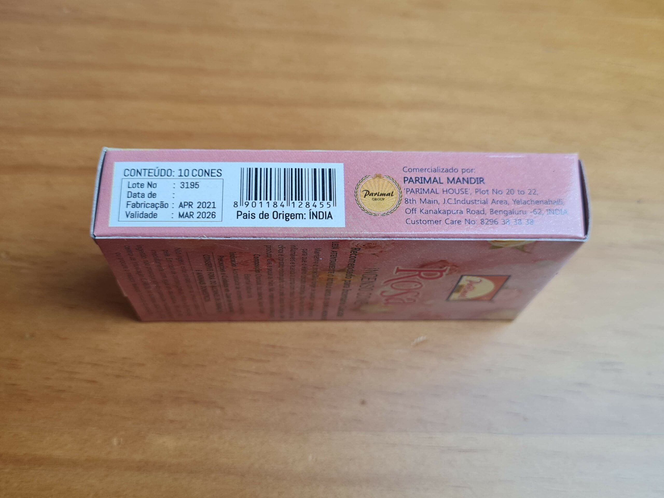 Incenso cone Parimal com 10 cones aroma Rose – Bazar Indiano