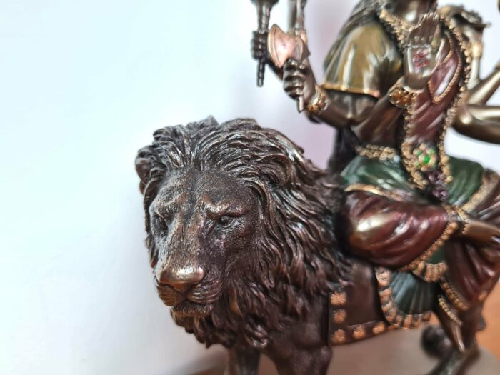 Estátua de Deusa Durga no Dawon 26cm by Veronese Design – Bazar Indiano