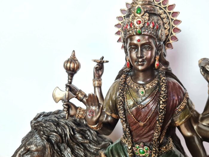 Estátua de Deusa Durga no Dawon 26cm by Veronese Design – Bazar Indiano
